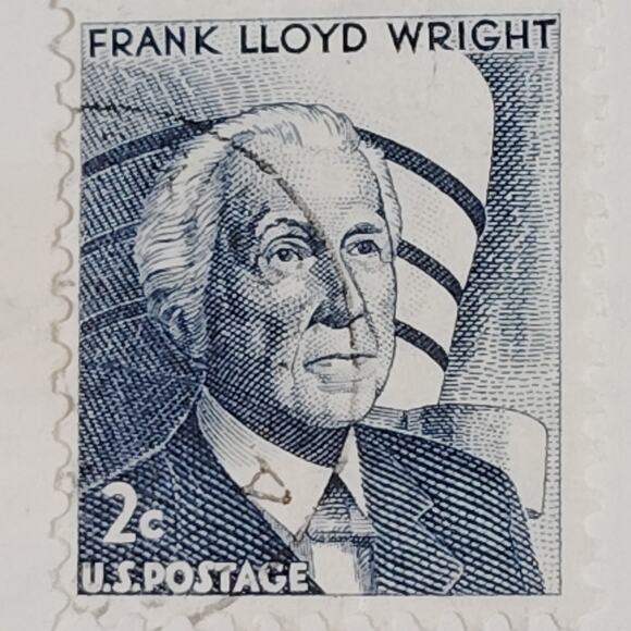 USPS | Art | 966 2 Frank Lloyd Wright Stamp Prominent Americans Series ...